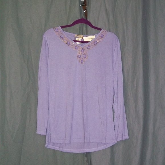 toomi USA | Tops | New Lavender Bling Top | Poshmark